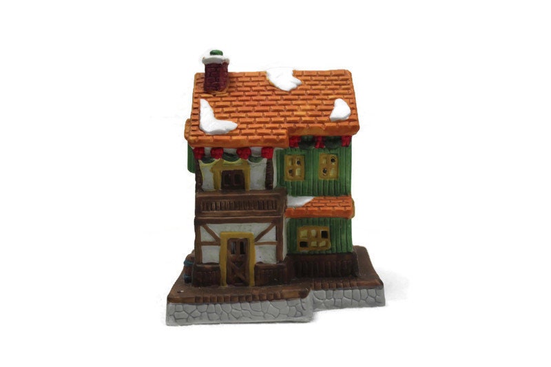 CERAMIC CHRISTMAS Village Buildings Ceramic Christmas Buildings. - Etsy