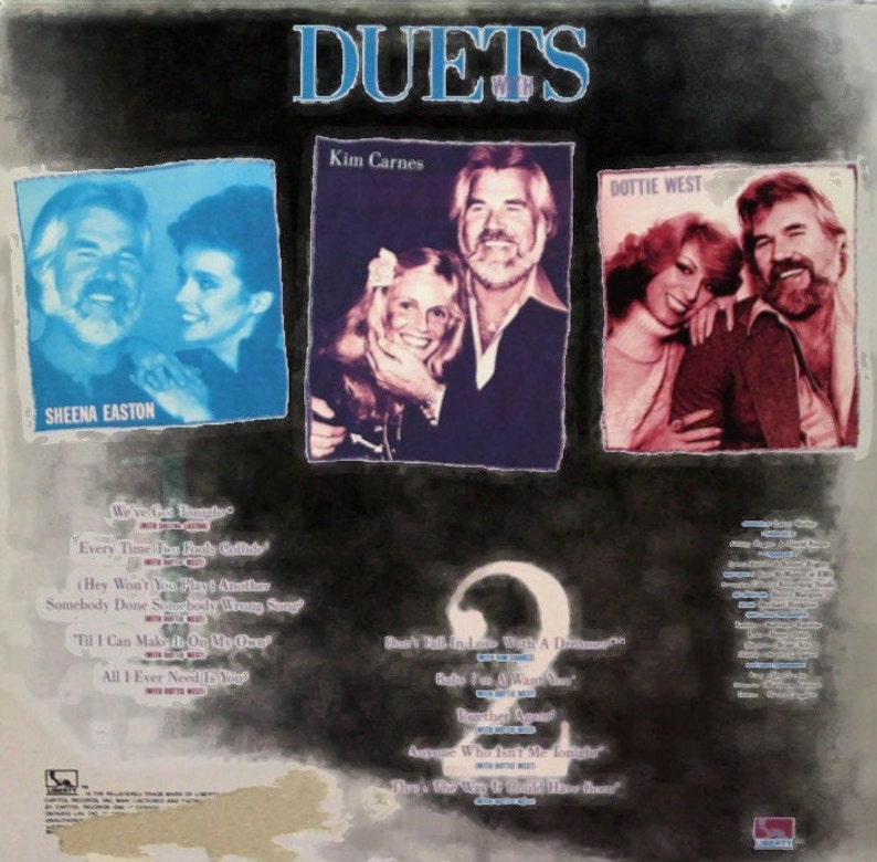 Kenny Rogers, Kim Carnes, Sheena Easton Duets - Etsy