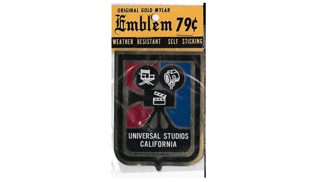 Vintage 1968 Universal Studios California Decal Souvenir Tourism Travel ...
