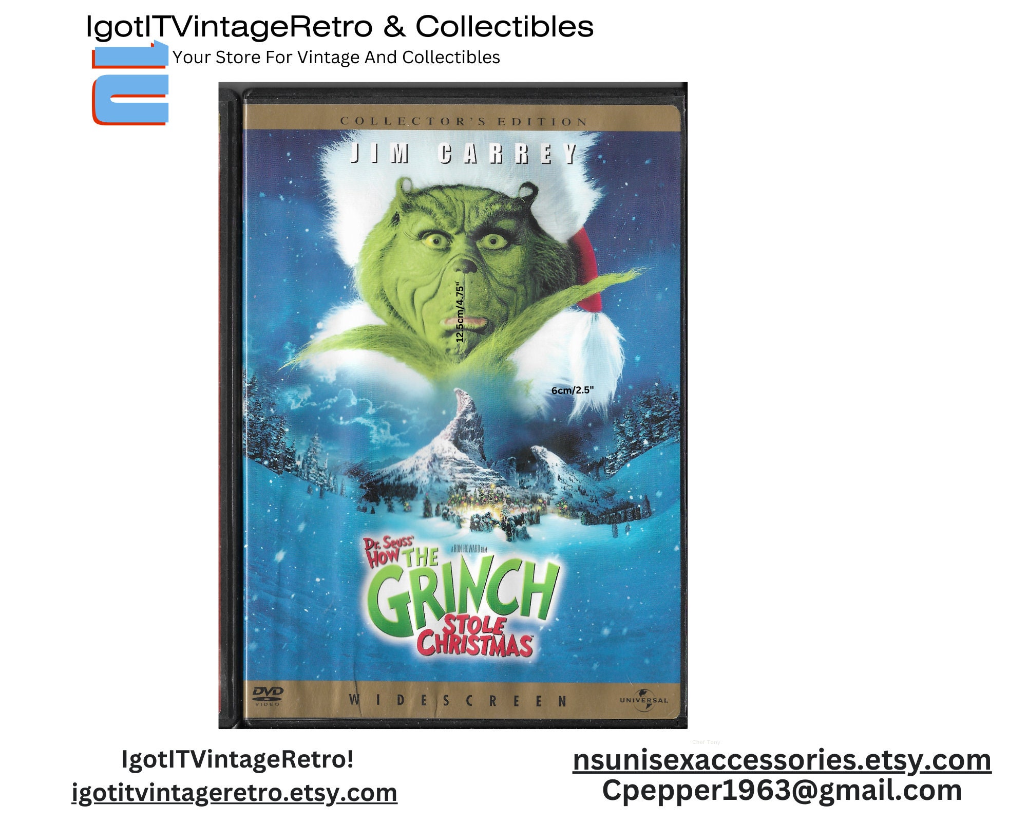 Christmas Dvds Samantha the Grinch and Scrooge Christmas - Etsy Canada