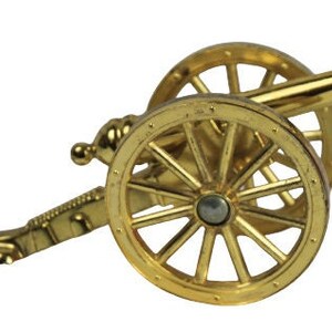 Vintage Brass Metal Gold Painted Cannons | Etsy