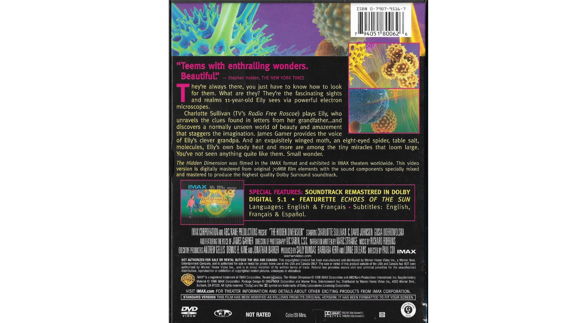 Imax DVD Video the Secret of Life and the Hidden Dimension - Etsy