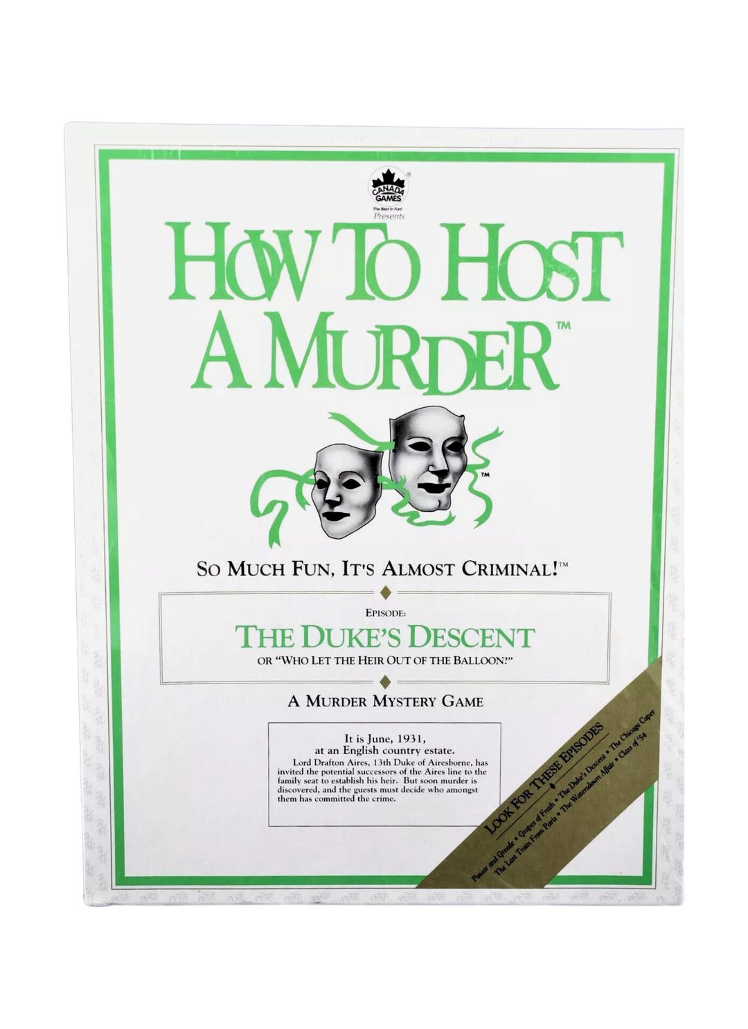 How to Host a Murder THE Dukes Descent, Christmas Gifts, Holidays ...