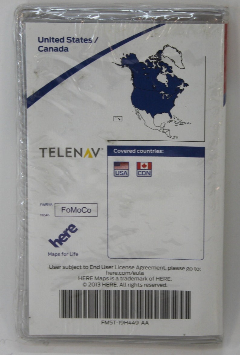 2013 to 2015 Ford F150 F250 F350 F450 Flex Navigation SD A6 Card U.S ...