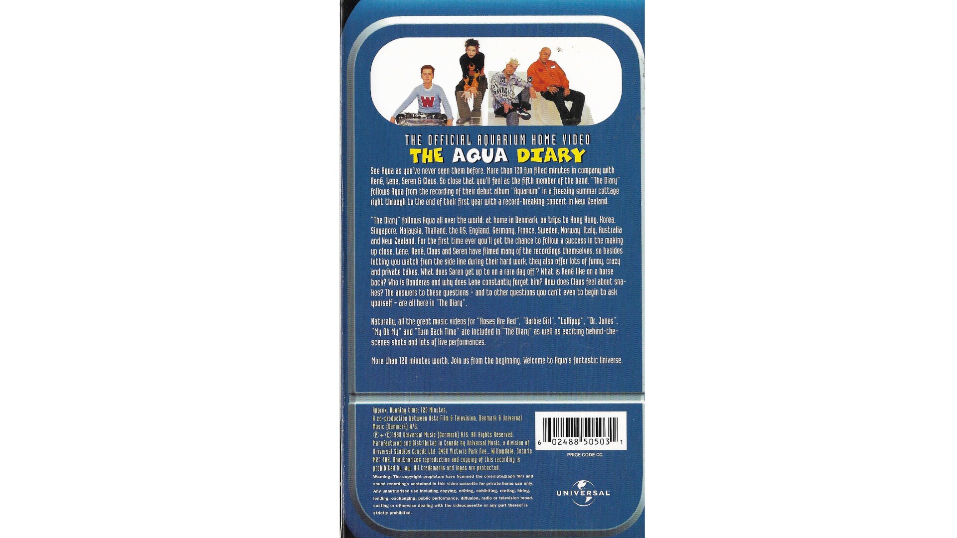 The Aqua Diary NTSC VHS the Official Aquarium Home Video - Etsy