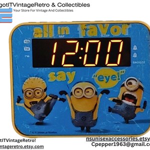 Despicable Me Minions Electric Alarm Clock Radio Works - Etsy