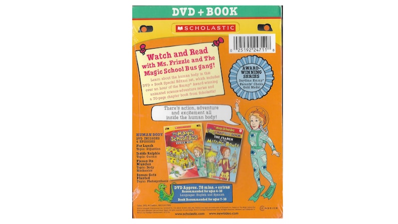 The Magic School Bus Dvd Book Human Body New and Little Monsters the ...