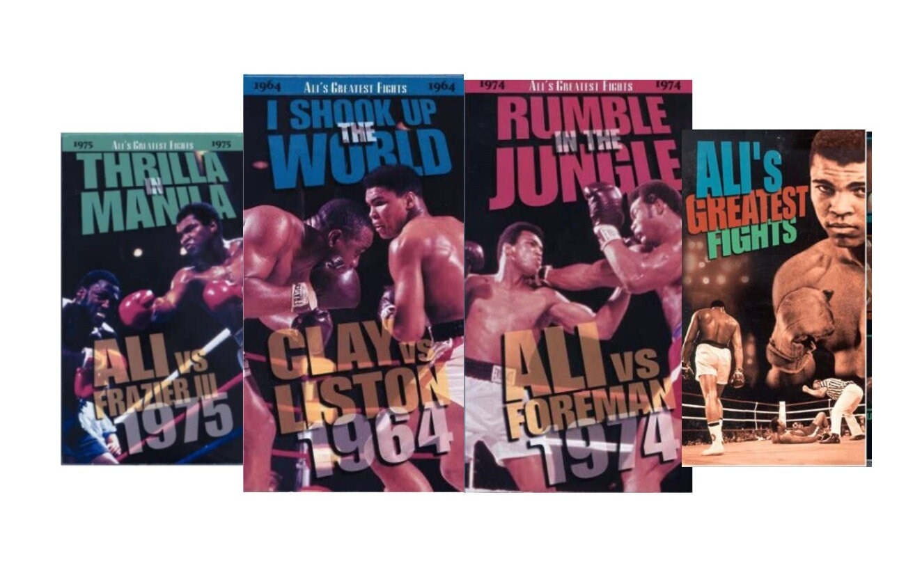 VHS Set - Muhammad Ali - GREATEST FIGHTS - Etsy