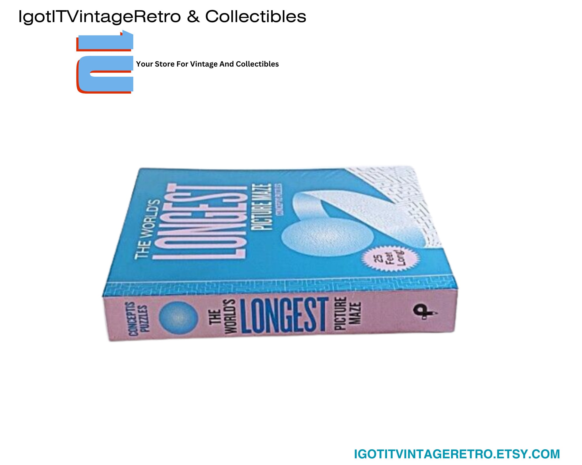 NEW the World's Longest Picture Maze by Conceptis - Etsy