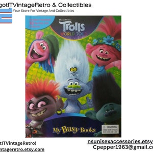 Dreamworks Trolls World Tour Busy Book 10 Figures and a - Etsy