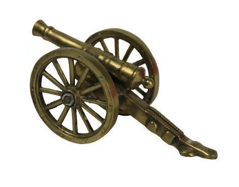 Vintage Metal, Brass Canon Miniature - Etsy