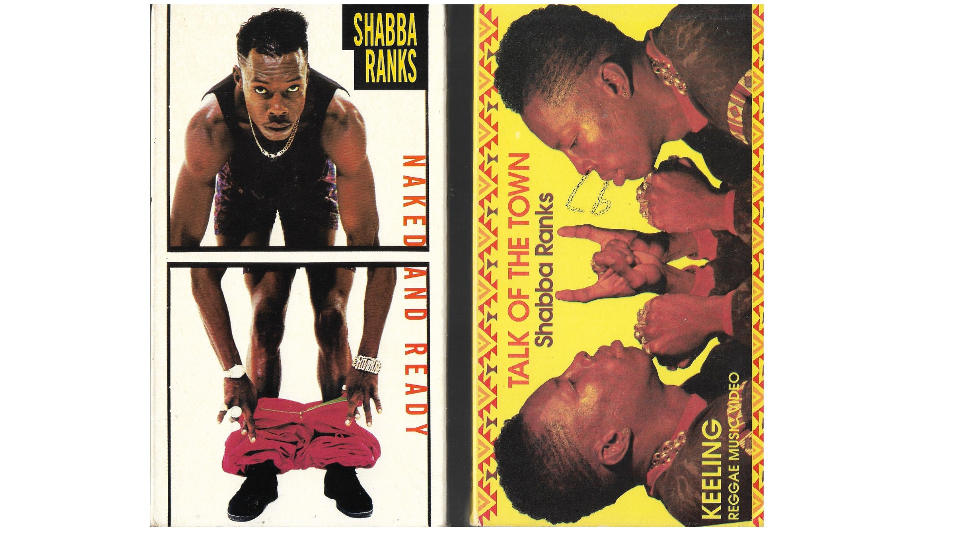 Vintage Shabba Ranks Naked and Ready and Shabba Ranks Talk of the Town ...