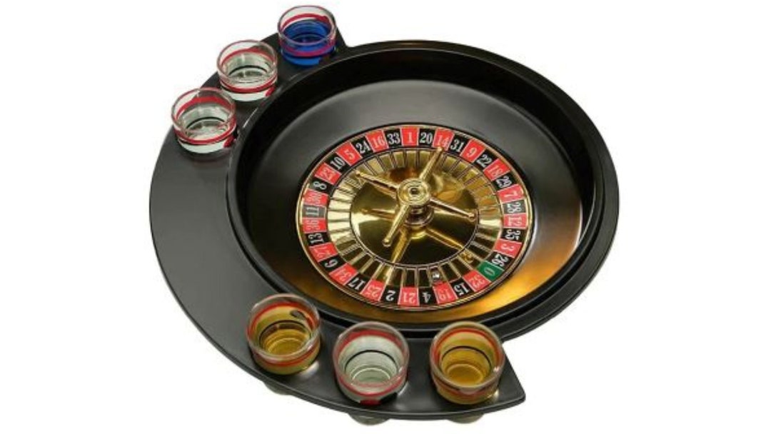 Russian Lucky Shot Party Games Roulette Drinking Game With 6 Glass Spin ...