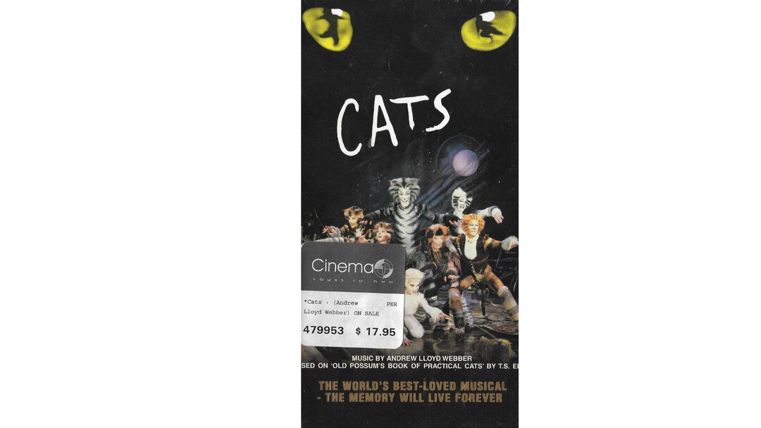Cats, Musical, Movie, VHS, Video, Andrew Lloyd Webbers, New Still in ...