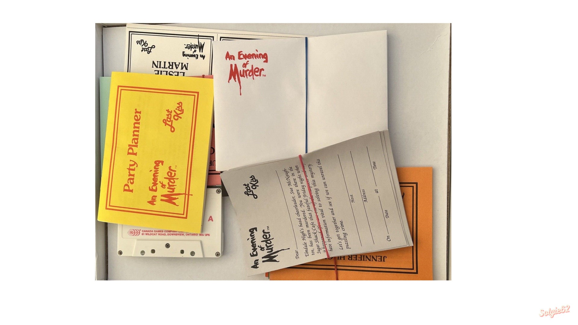 Max Haines AN Evening OF Murder Party Game Last Kiss - Etsy