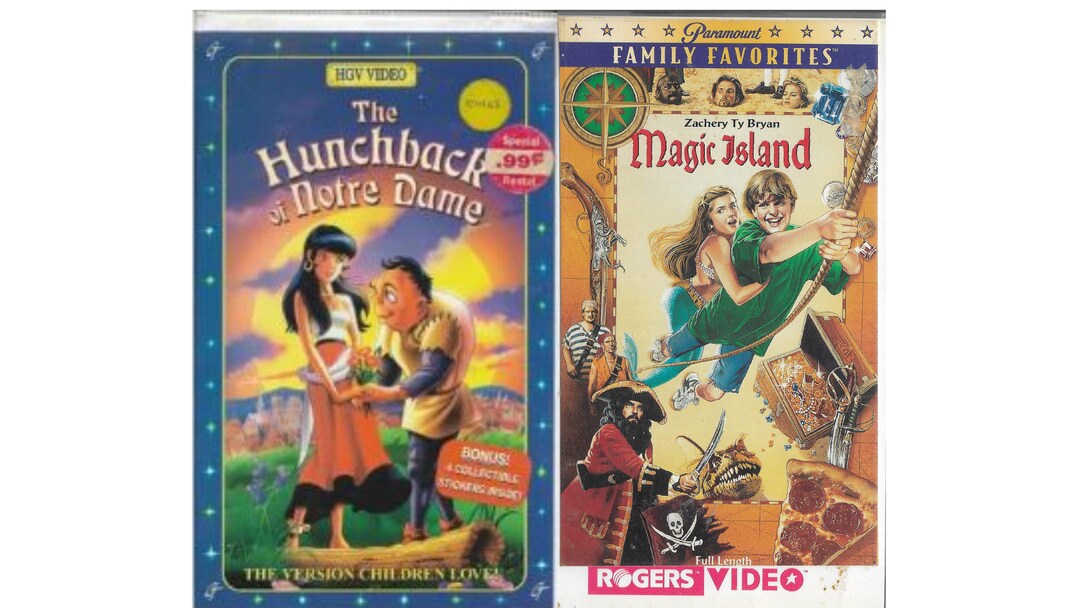 The Hunchback of Notre Dome Video 1996 Magie Island VHS - Etsy