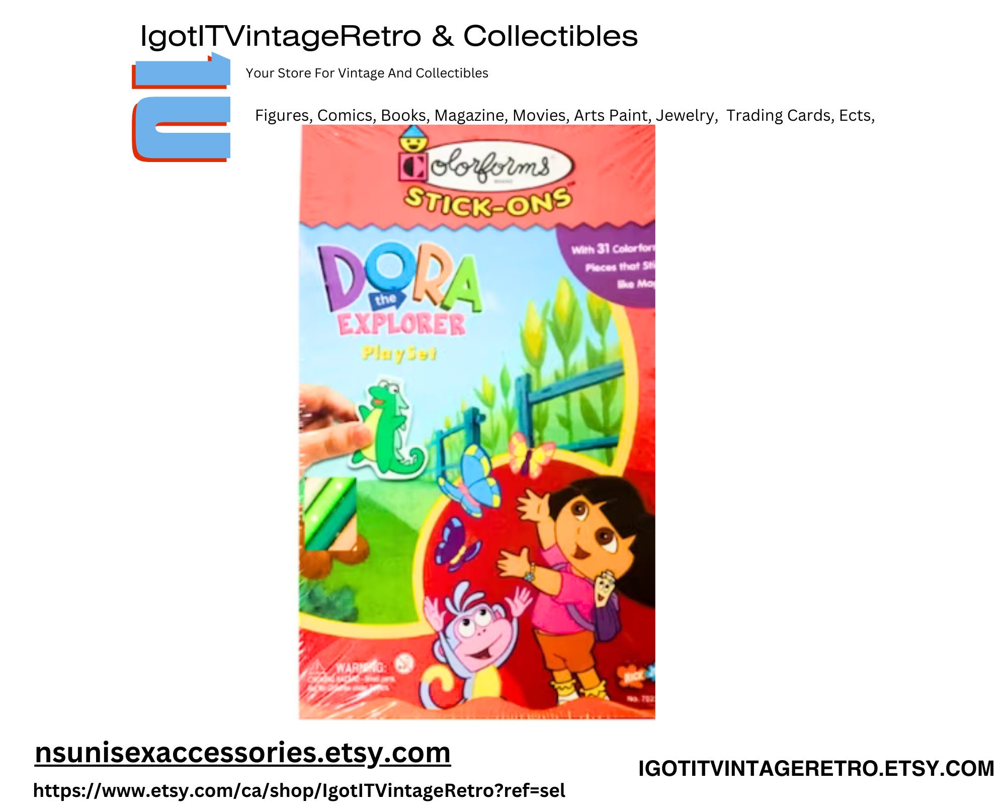 Colorforms Dora the Explorer Playset New Condition - Etsy