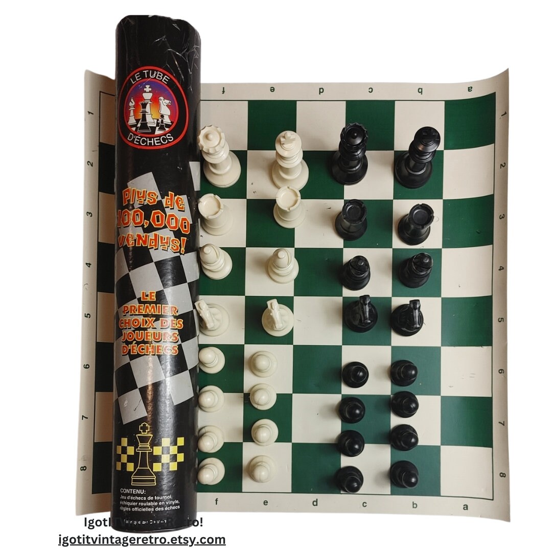 Lightweight Travel Chess Set in 18 1/4" Cylinder Carry Tube - Etsy