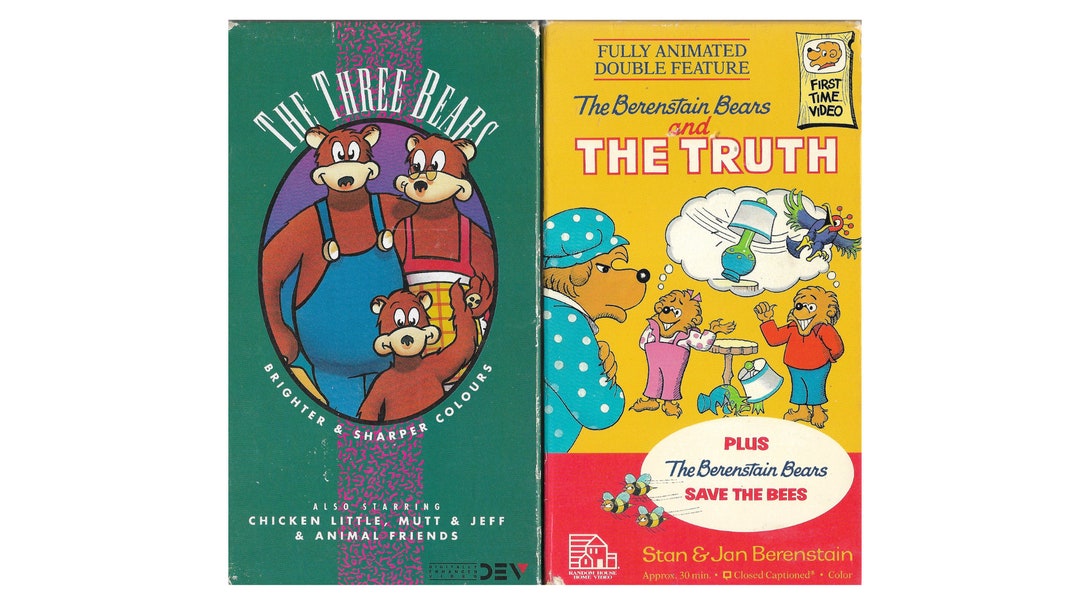 The Berenstain Bears and the Truth VHS and the Three Bears Vhs - Etsy