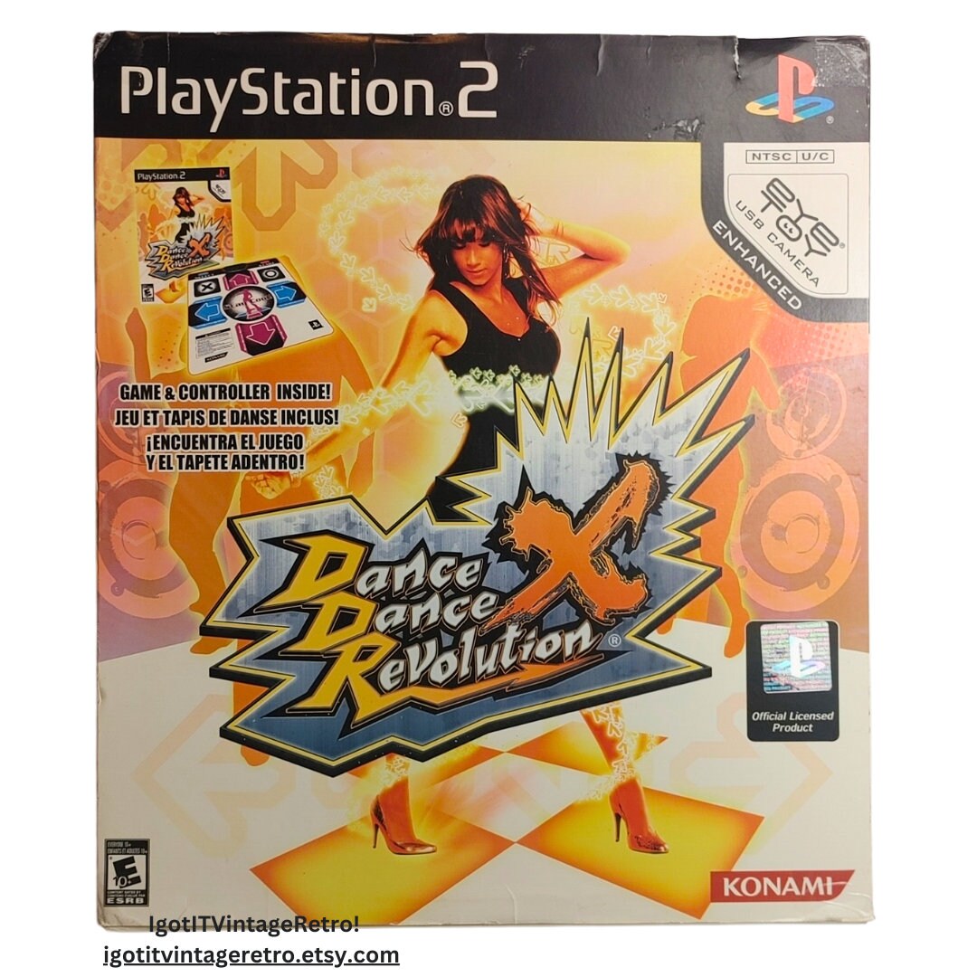 PS2 Playstation 2 Dance Dance Revolution DDR X Dance Pad Mat Konami New ...