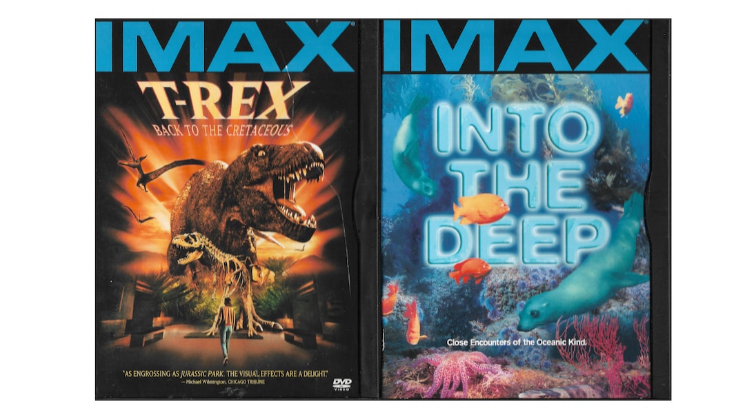 Imax Dvds T- Rex Imax and Imax Into the Deep - Etsy