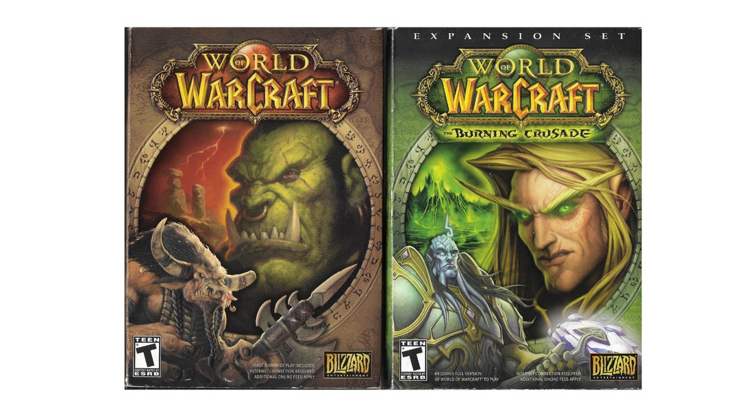 World of War Craft Expansion Set Wrath of the Lich King and Burning ...