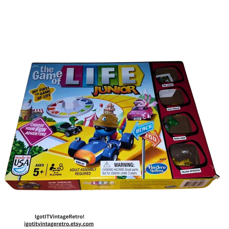 The Game of Life Junior Edition Board Game. Board Game is - Etsy