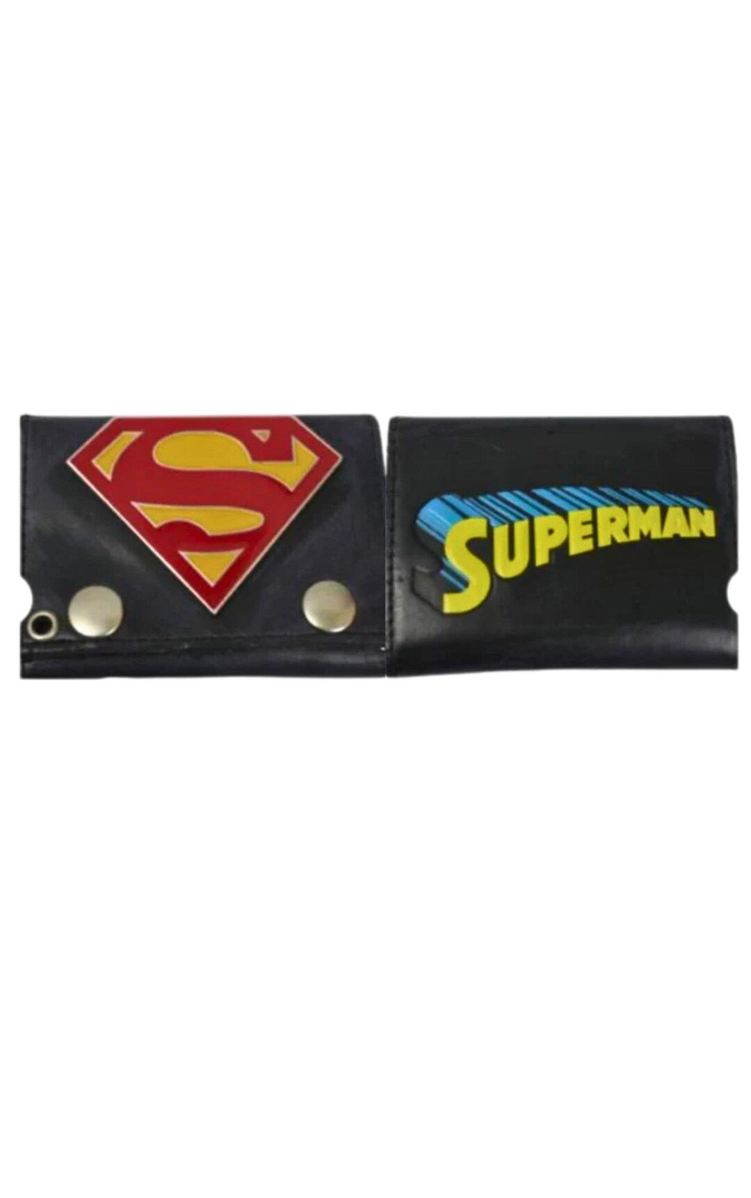 Vintage Superman Leather Wallet With Superman Emblem - Etsy