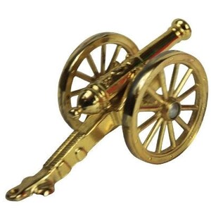 Vintage Brass Metal Gold Painted Cannons, - Etsy