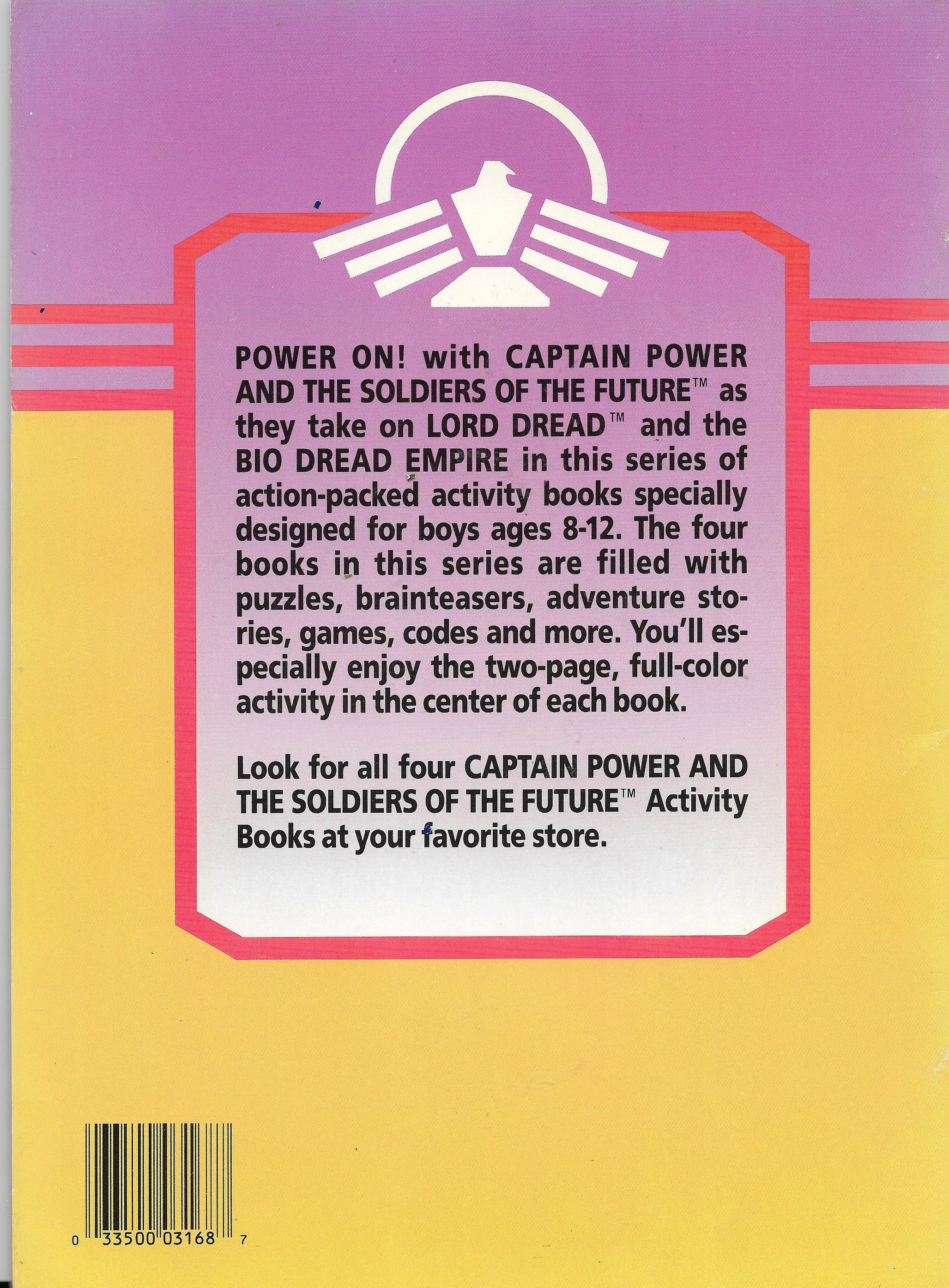 Golden Captain Power Soldiers Color Game Board/activity Book New Unused ...