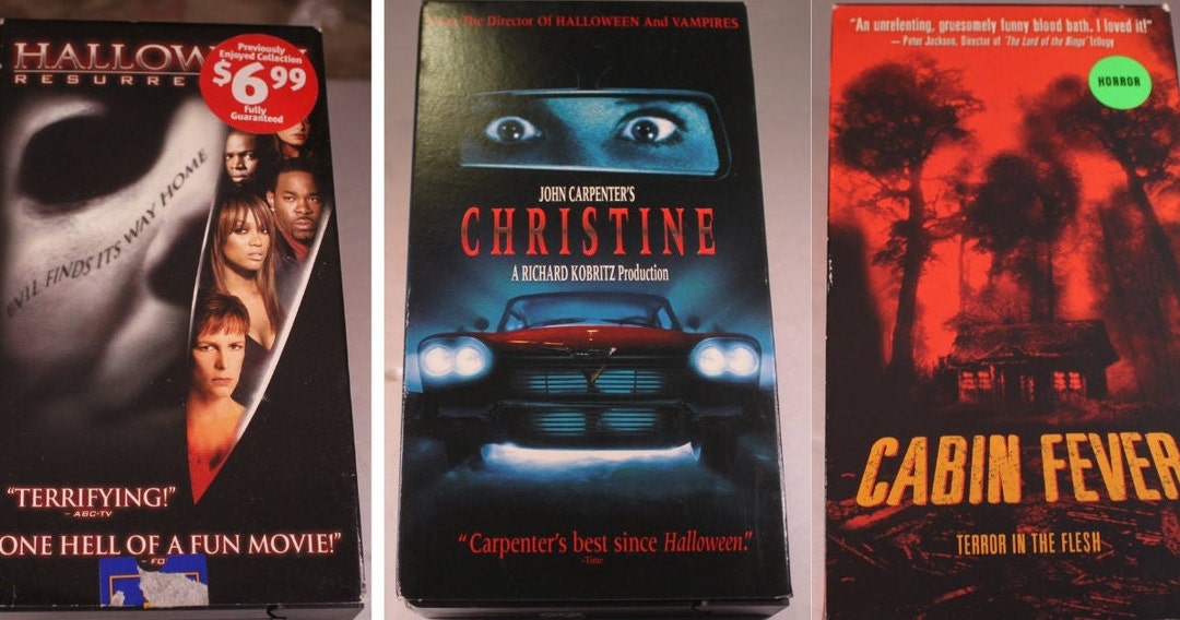 Various VHS Horror Videos 7 to Choose From - Etsy