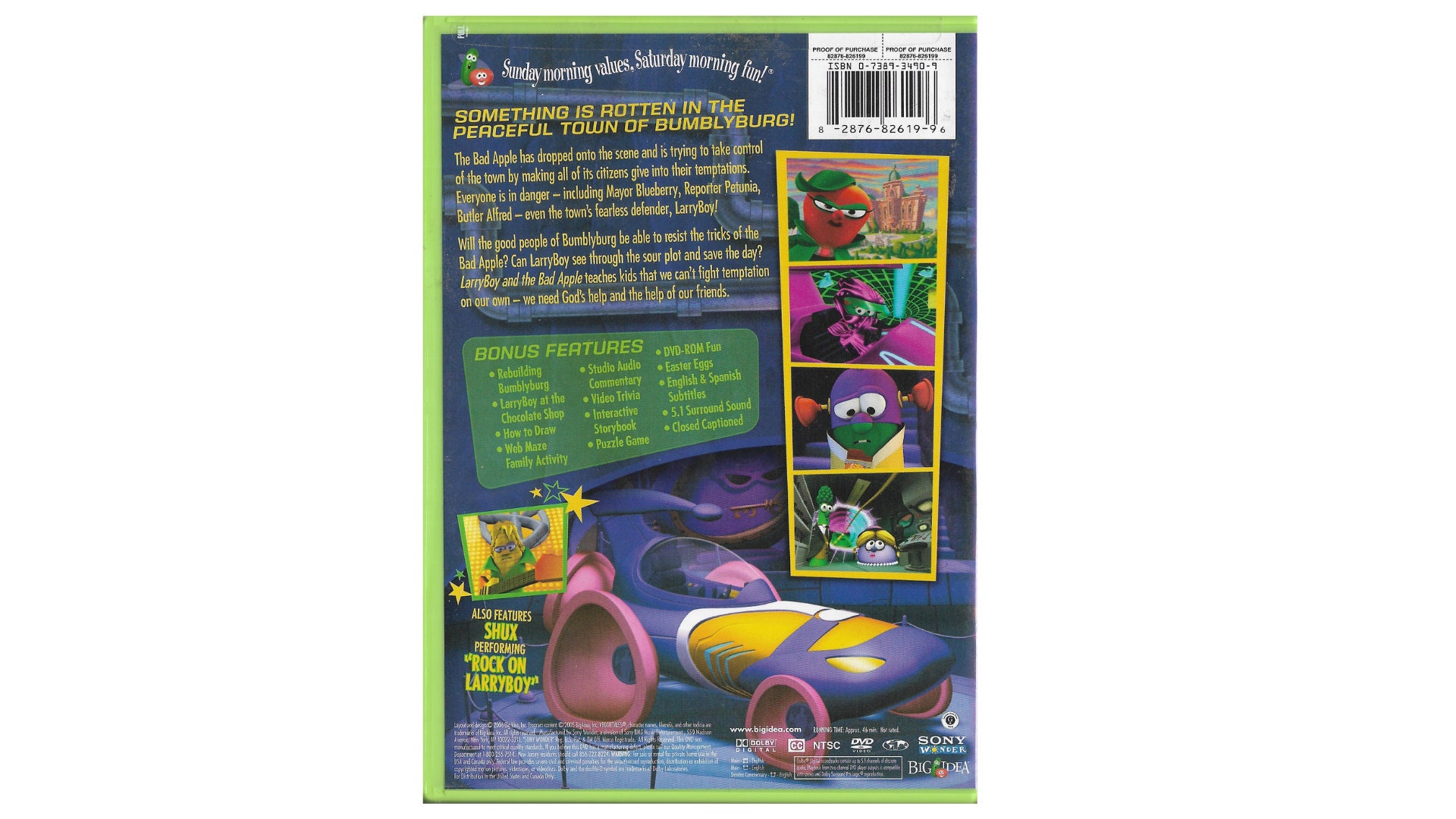 Veggietales Larryboy And The Bad Apple Dvd