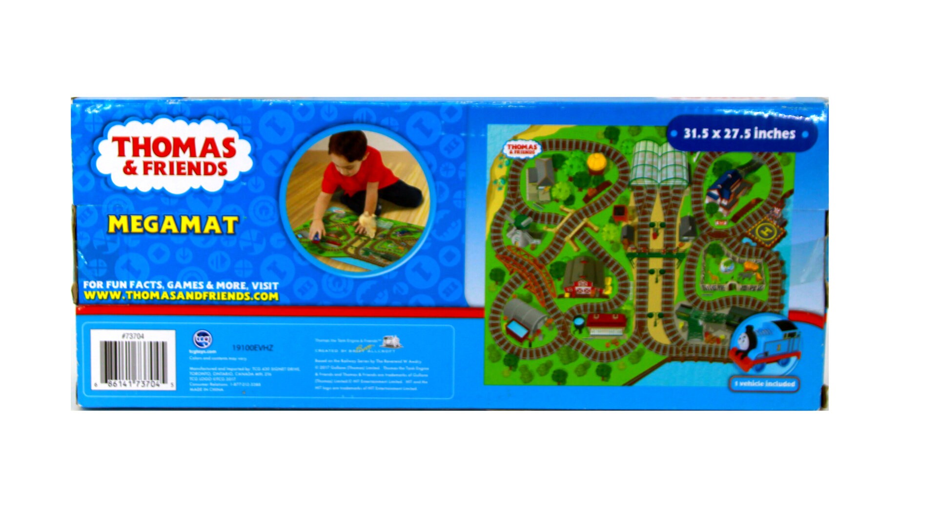 Thomas & Friends Mega Mat Percy Vehicle 31.5x27.5 Felt Mat NEW Train ...