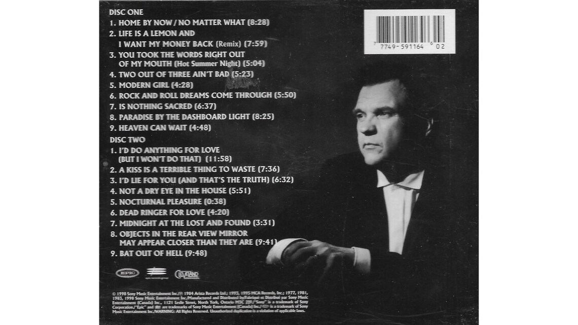 Meat Loaf the Very Best of Meat Loaf CD - Etsy