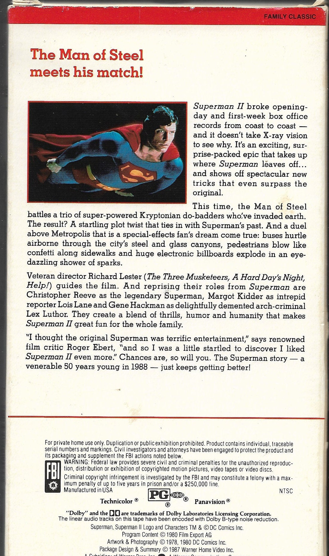 Superman the Movie Superman 2superman 3 Superman VHS - Etsy