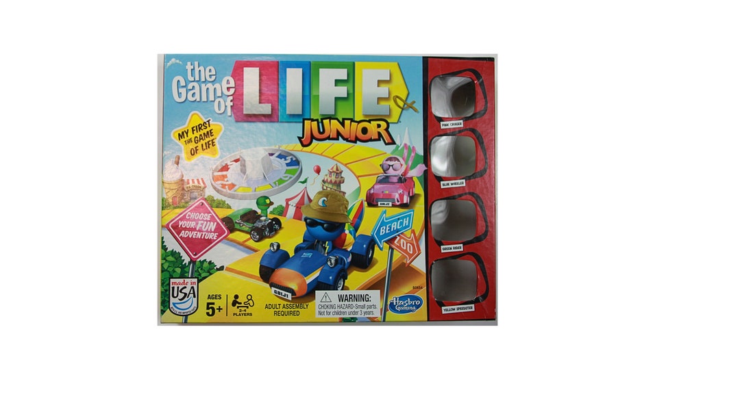 The Game of Life Junior Game Edition Hasbro Kids Games - Etsy