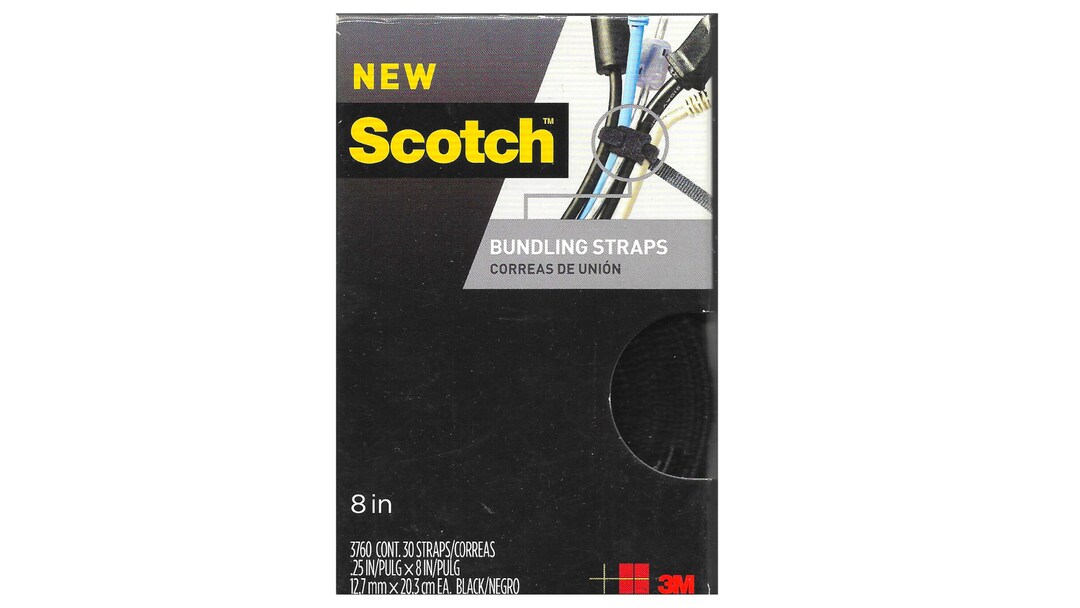Scotch Bundling Straps, 0.25-in X 8-in, Black, 2-pack (RF3760) New - Etsy