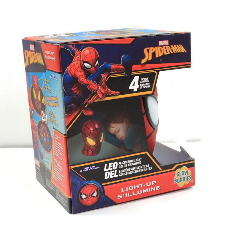 Spider-man Glow Buddy 4 Spidey Sayings LED Colour New - Etsy