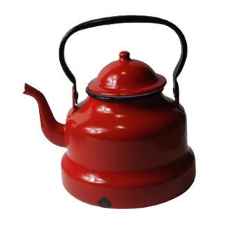Red Teapot - Etsy