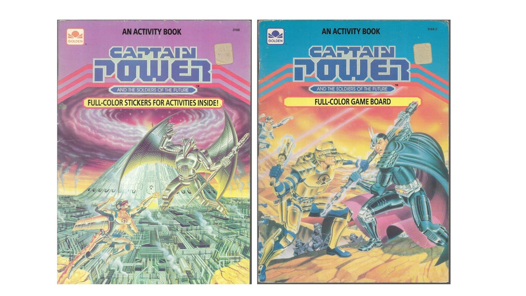 Golden Captain Power Soldiers Color Game Board/activity Book New Unused ...