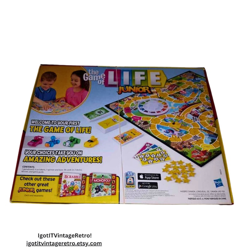 The Game of Life Junior Edition Board Game. Board Game is - Etsy