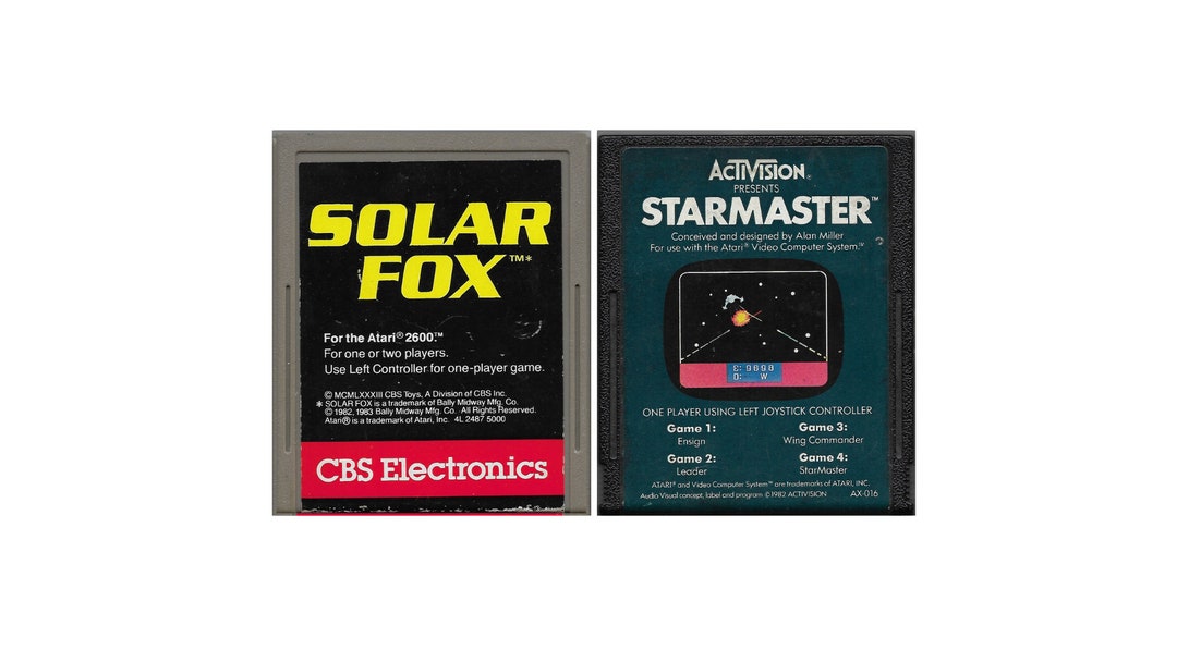 STAR Master(atari 2600, 1982) Cart Only, Solar Fox Atari 2600 Game Cart ...