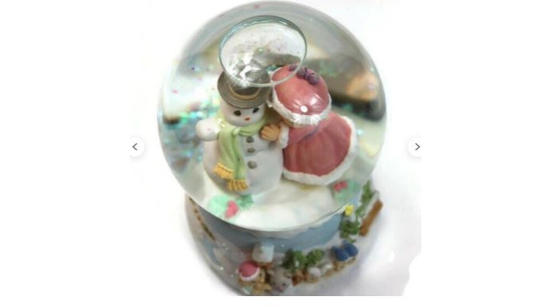 Vintage Precious Moments Snow Globe Toyland Music Box Enesco - Etsy