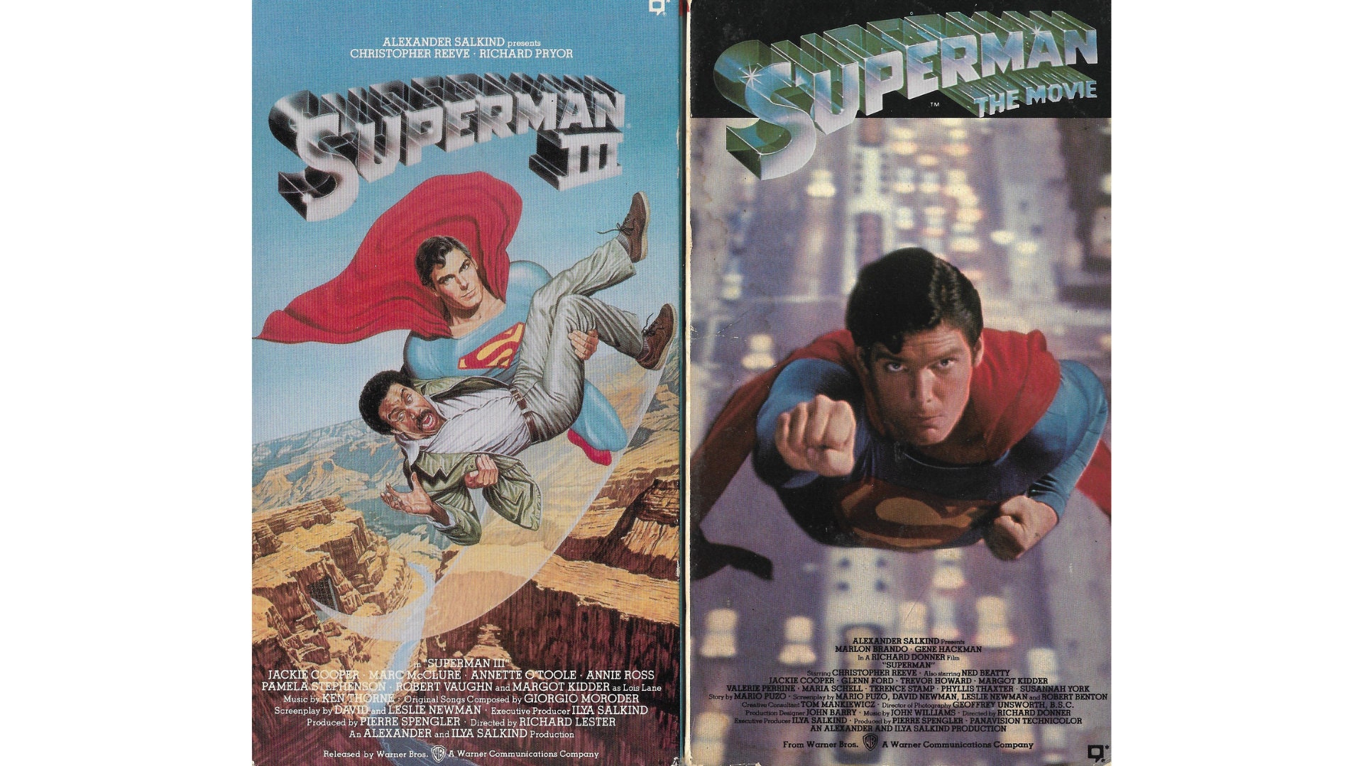 Superman the Movie, Superman 2,superman 3, Superman VHS - Etsy
