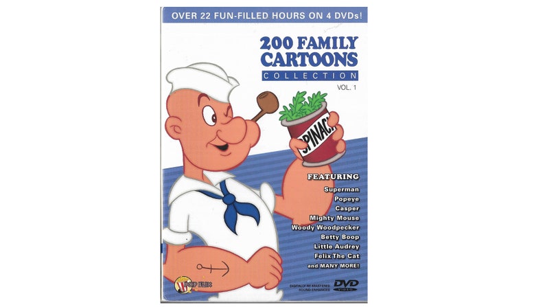 Ultimate 150 Cartoon Festival DVD , Ultimate Popeye DVD 19 Classic ...