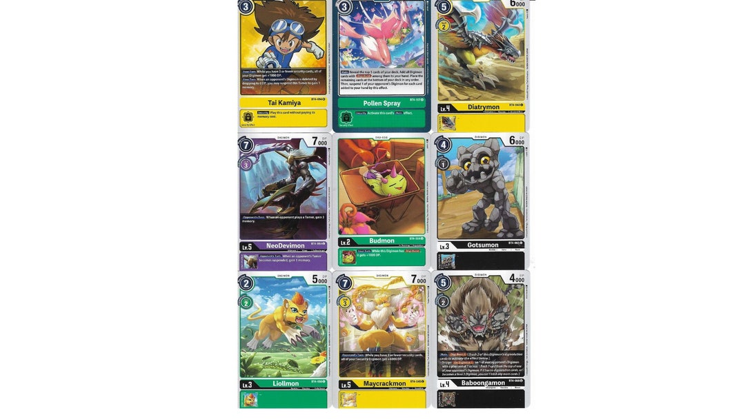 Digimon Playing Cards New Open Pack Ban Dai - Etsy