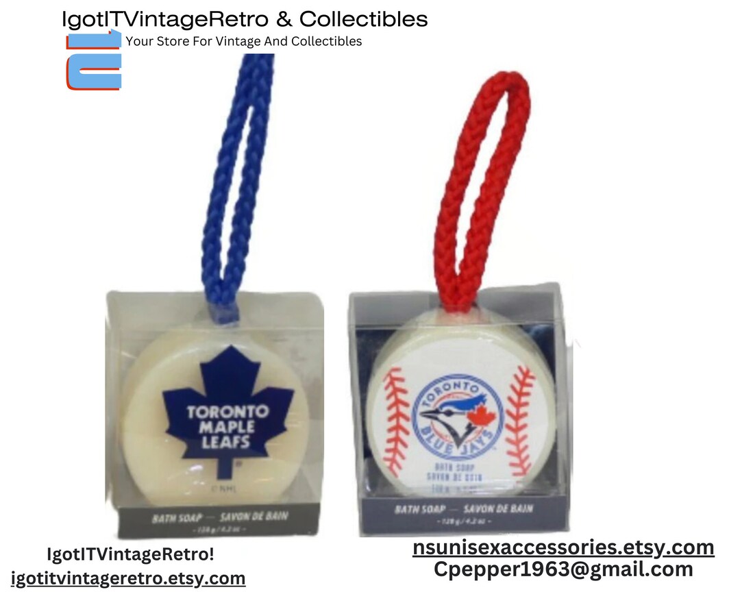 Toronto Maple Leafs 2 Pack of Bath Soap on a Rope New - Etsy