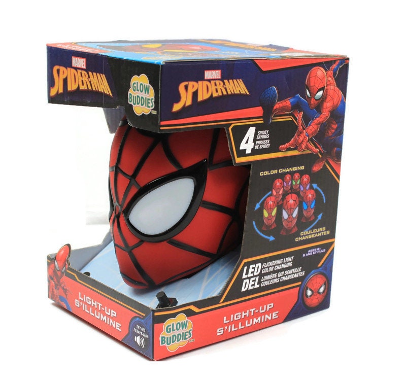 Spider-man Glow Buddy 4 Spidey Sayings LED Colour New - Etsy