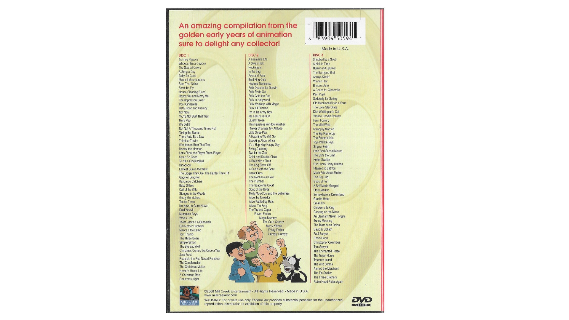 Ultimate 150 Cartoon Festival DVD , Ultimate Popeye DVD 19 Classic ...