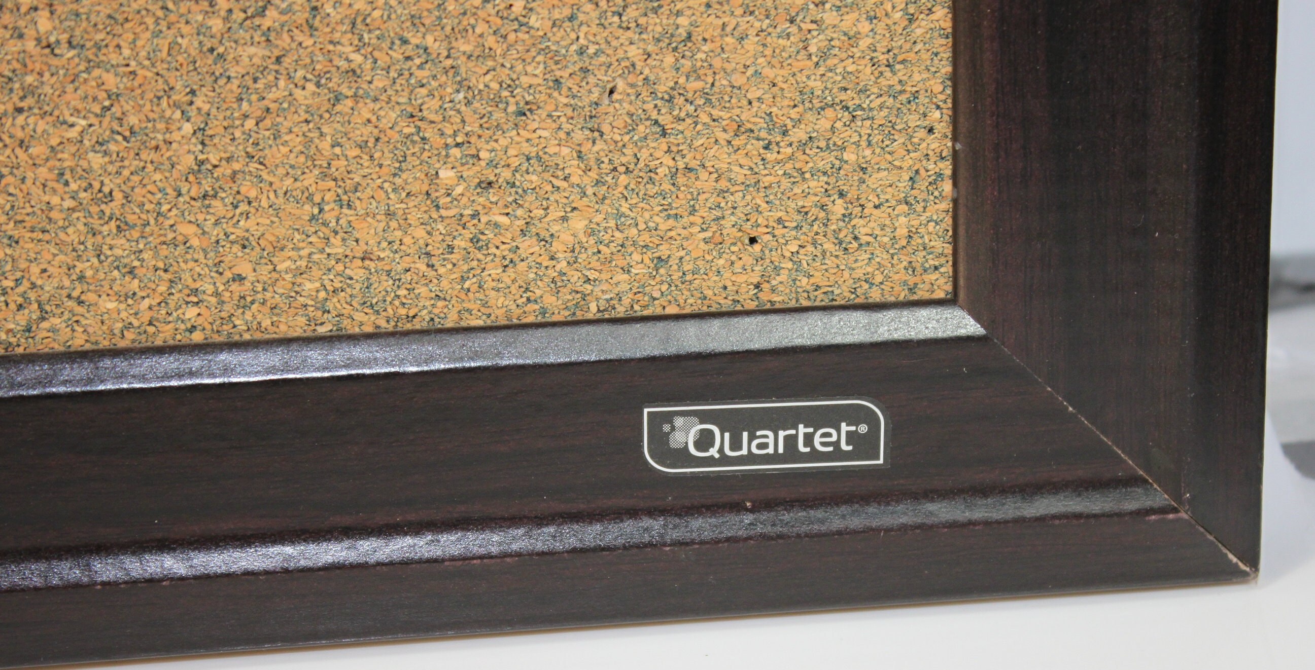 Quartet Corkboard With Brown Wood Frame Pin Board Memo Board - Etsy